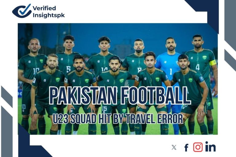 Pakistan Football U23 Squad Hit by Travel Error